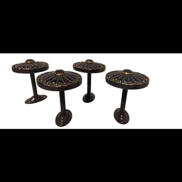 Accents | Set Of 4 Starburst Drapery Medallion Holdback Bronze With ...